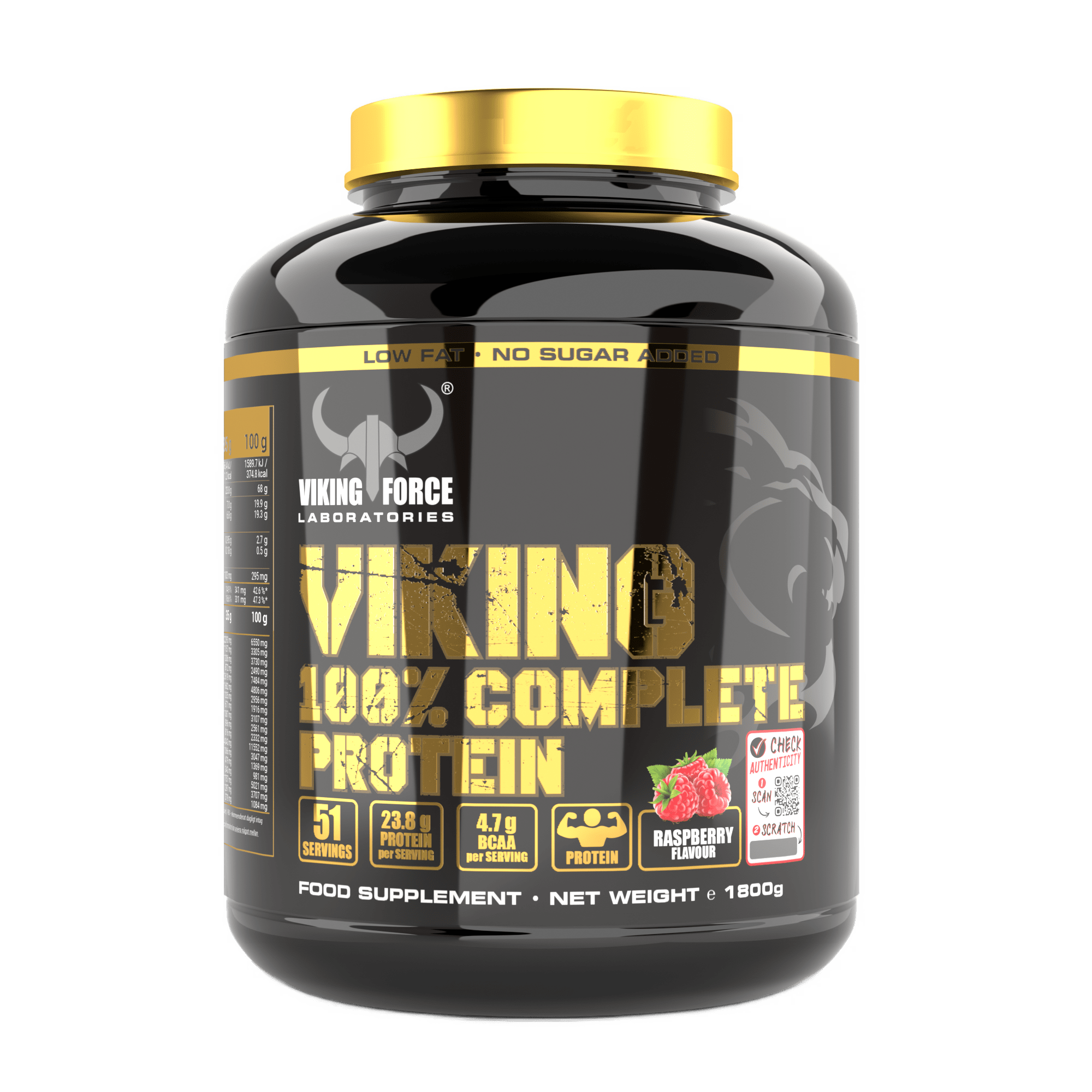 100% Complete Protein - raspberry | Viking Force